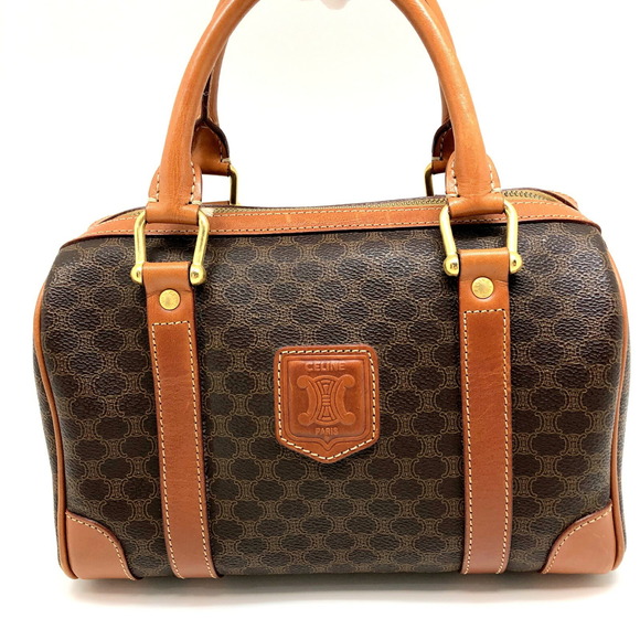 Celine | Bags | Celine Celine Mini Boston Bag Macadam Italy Logo Pvc ...